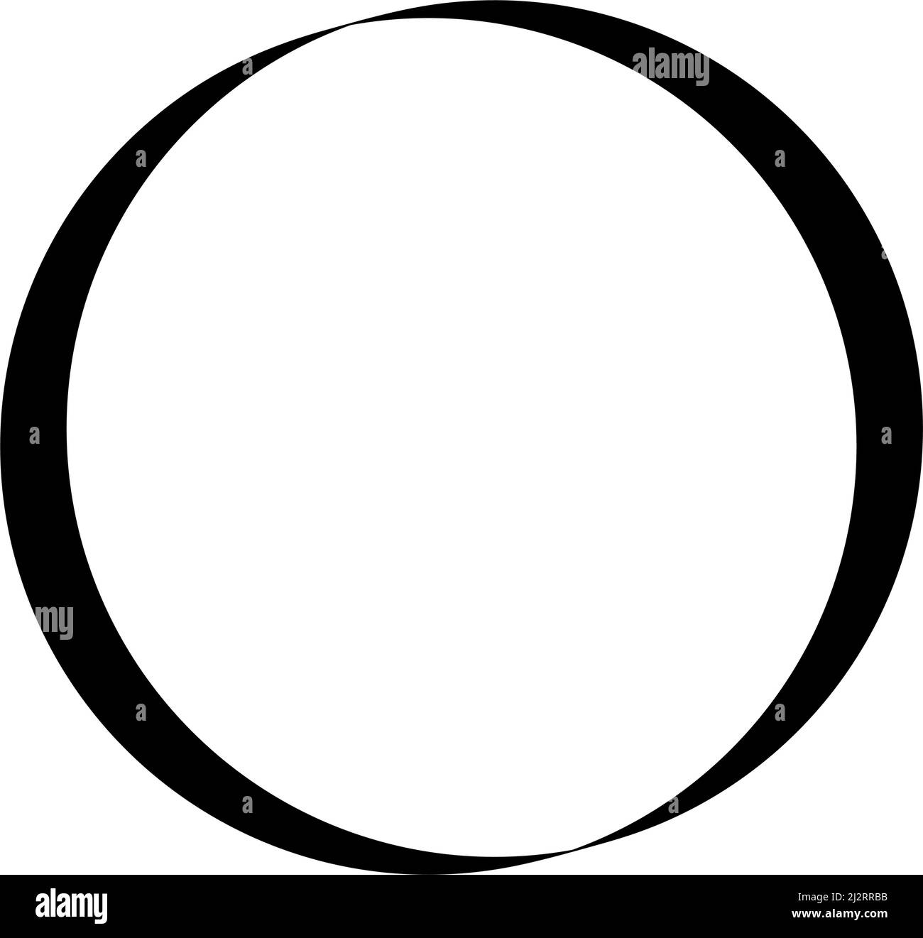 Circle, oval, ellipse geometric abstract irregular, asymmetric shape ...