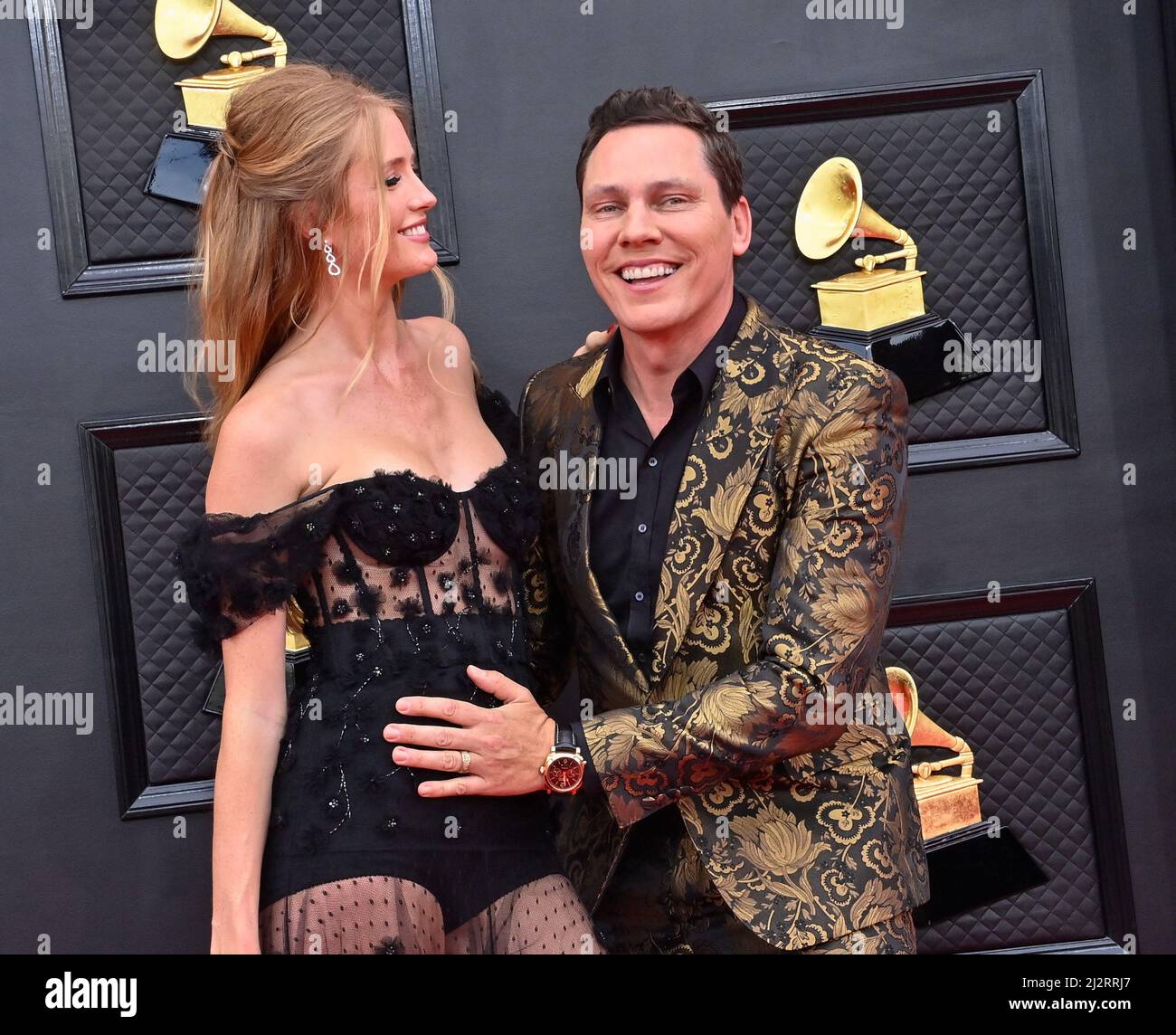 Las Vegas, United States. 03rd Apr, 2022. Annika Backes and Tiësto ...