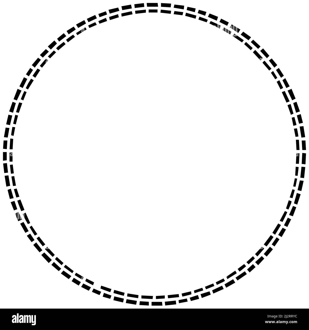 Concentric, geometric circle, ring design element of rectangle shapes ...