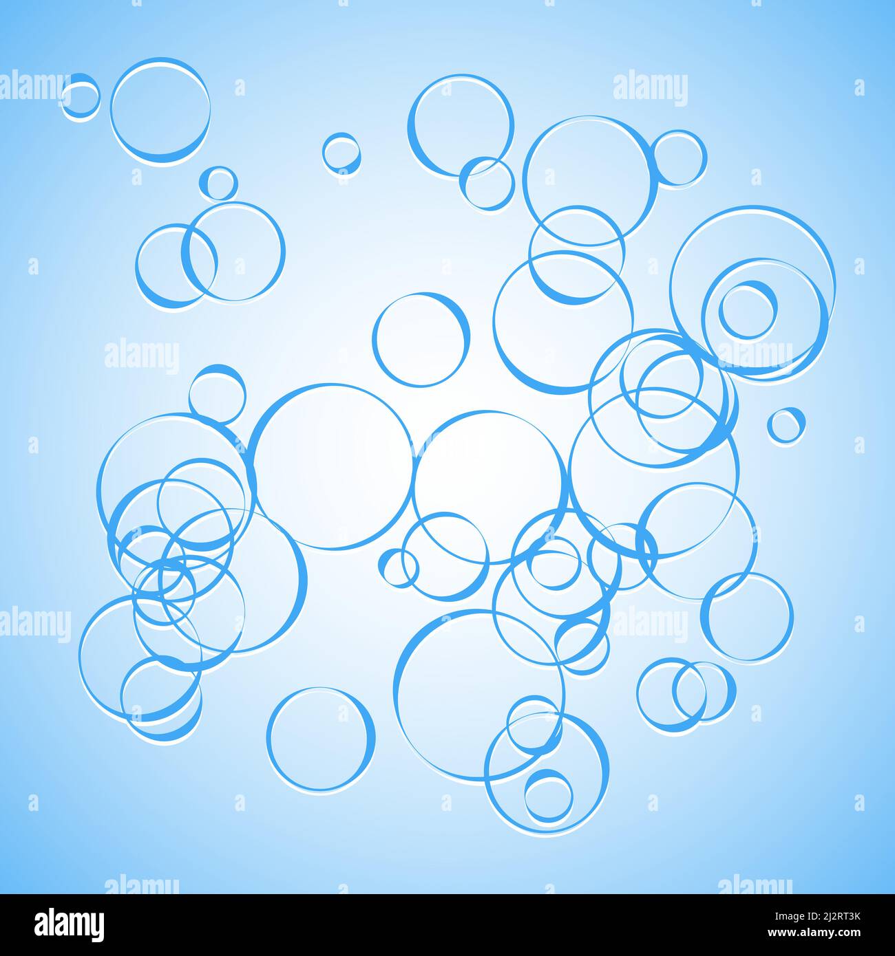 Random chaotic overlapping circles composition. Randomness concept ...