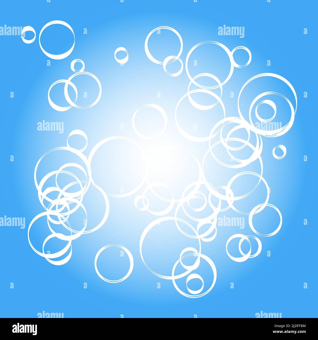 Random chaotic overlapping circles composition. Randomness concept ...