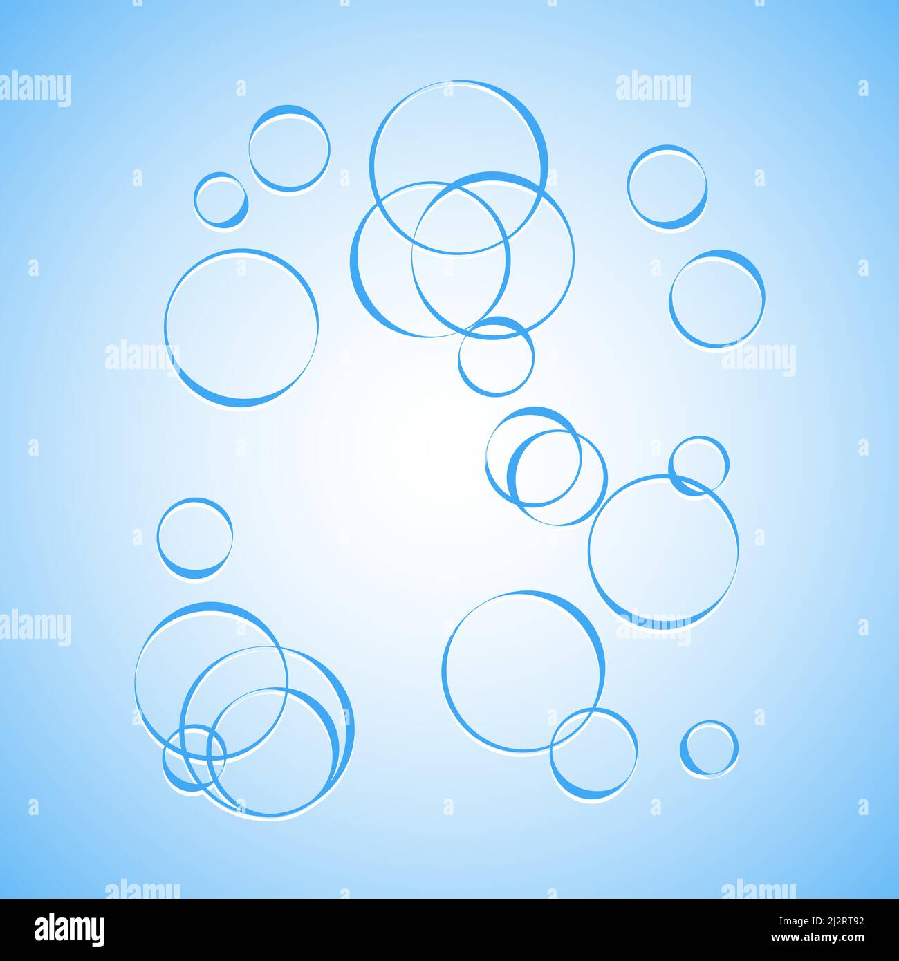 Random chaotic overlapping circles composition. Randomness concept ...