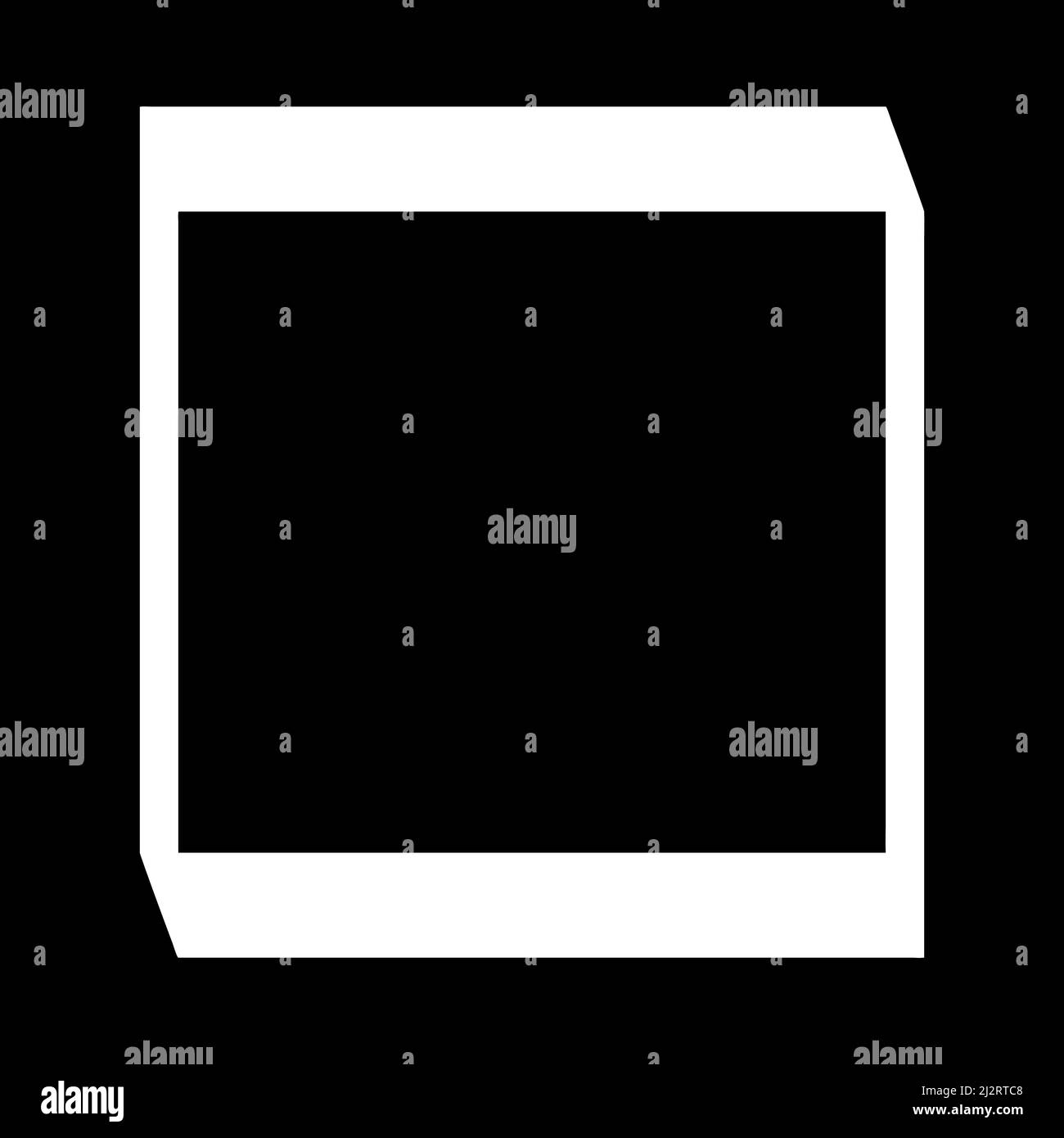 Square geometric abstract irregular, asymmetric shape. Stock vector ...