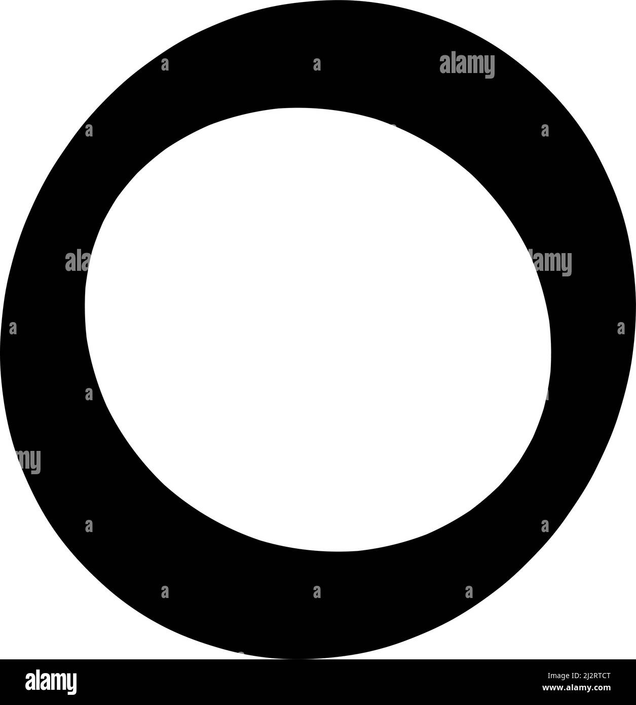 Circle, oval, ellipse geometric abstract irregular, asymmetric shape ...