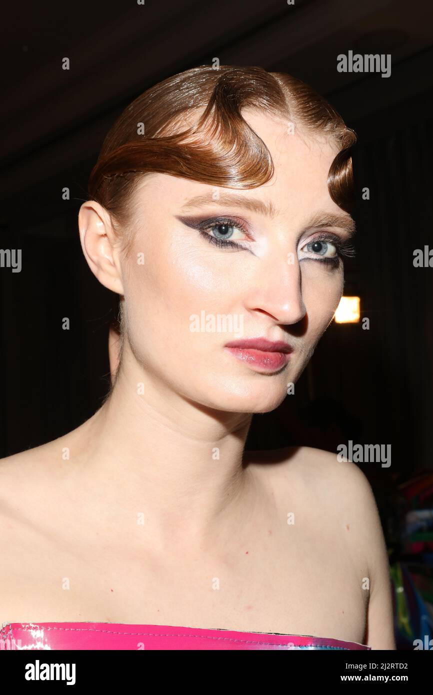 A model seen at On | Off Presents Jack Irving fashion show during ...