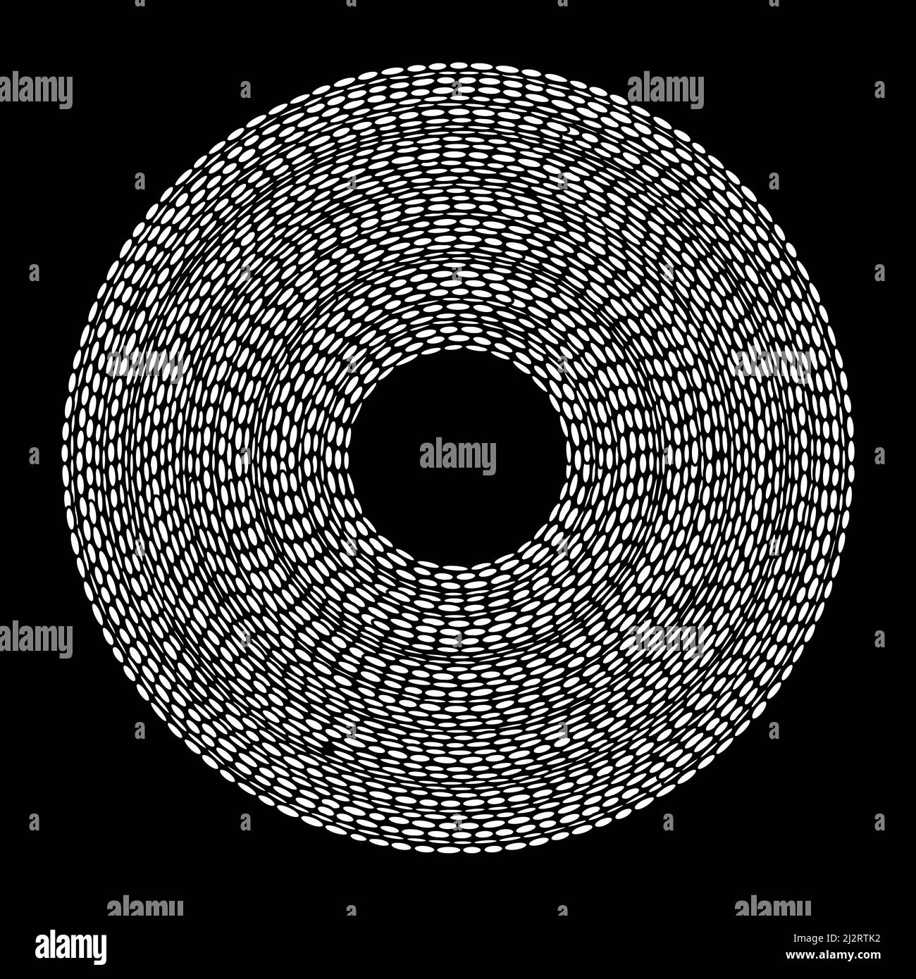 Circle rounded concentric pebble, stone, rock shapes. Circular ...