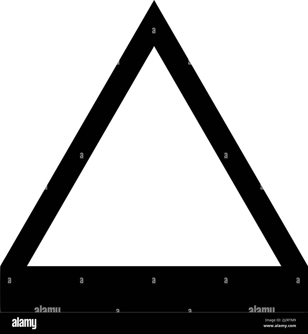 Triangle, triangular geometric abstract irregular, asymmetric shape ...