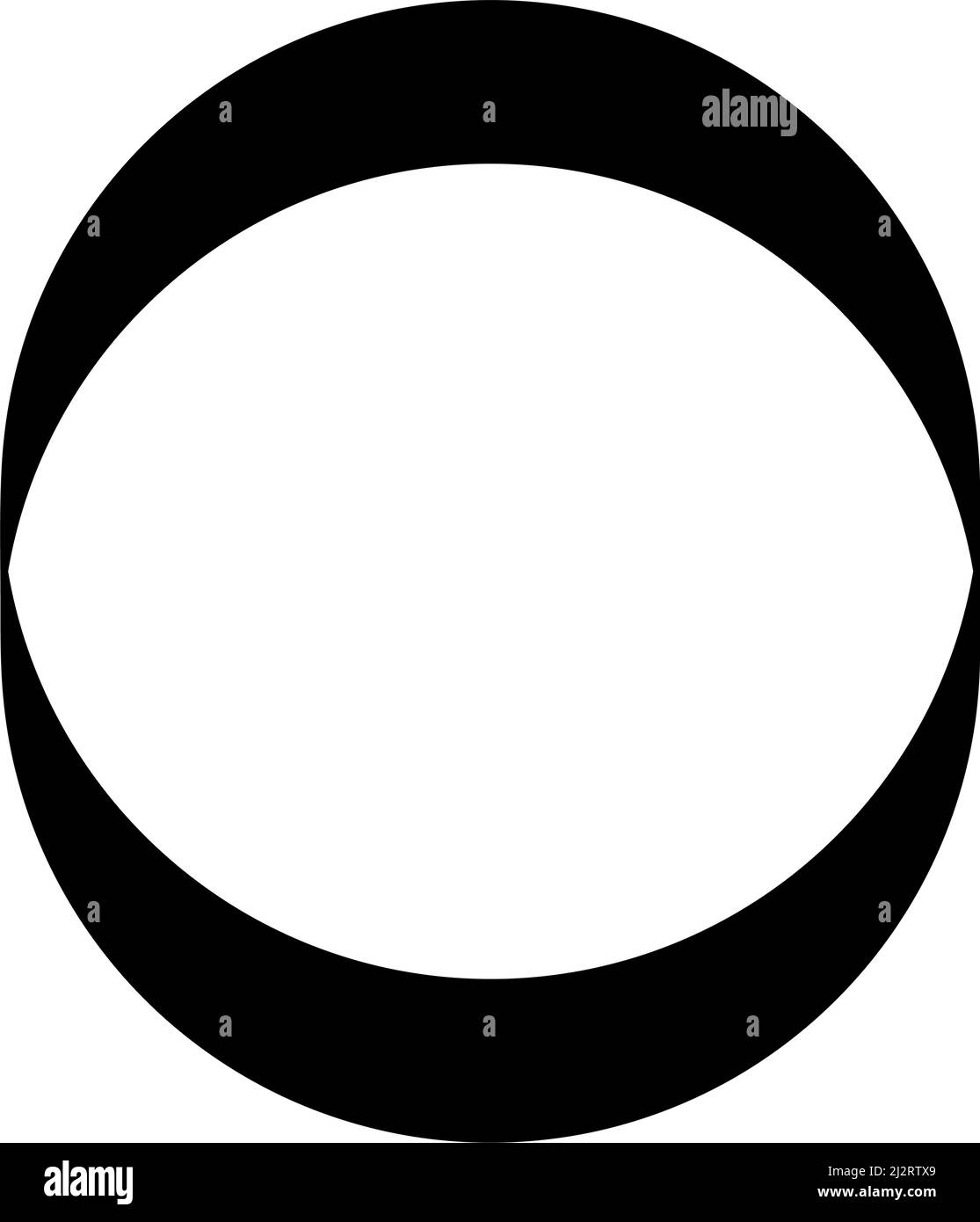 Circle, oval, ellipse geometric abstract irregular, asymmetric shape ...