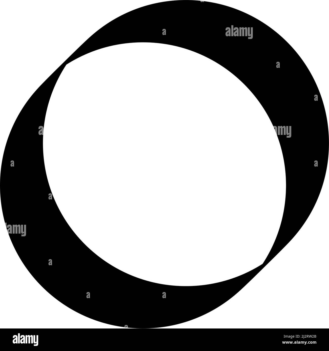 Circle, oval, ellipse geometric abstract irregular, asymmetric shape ...