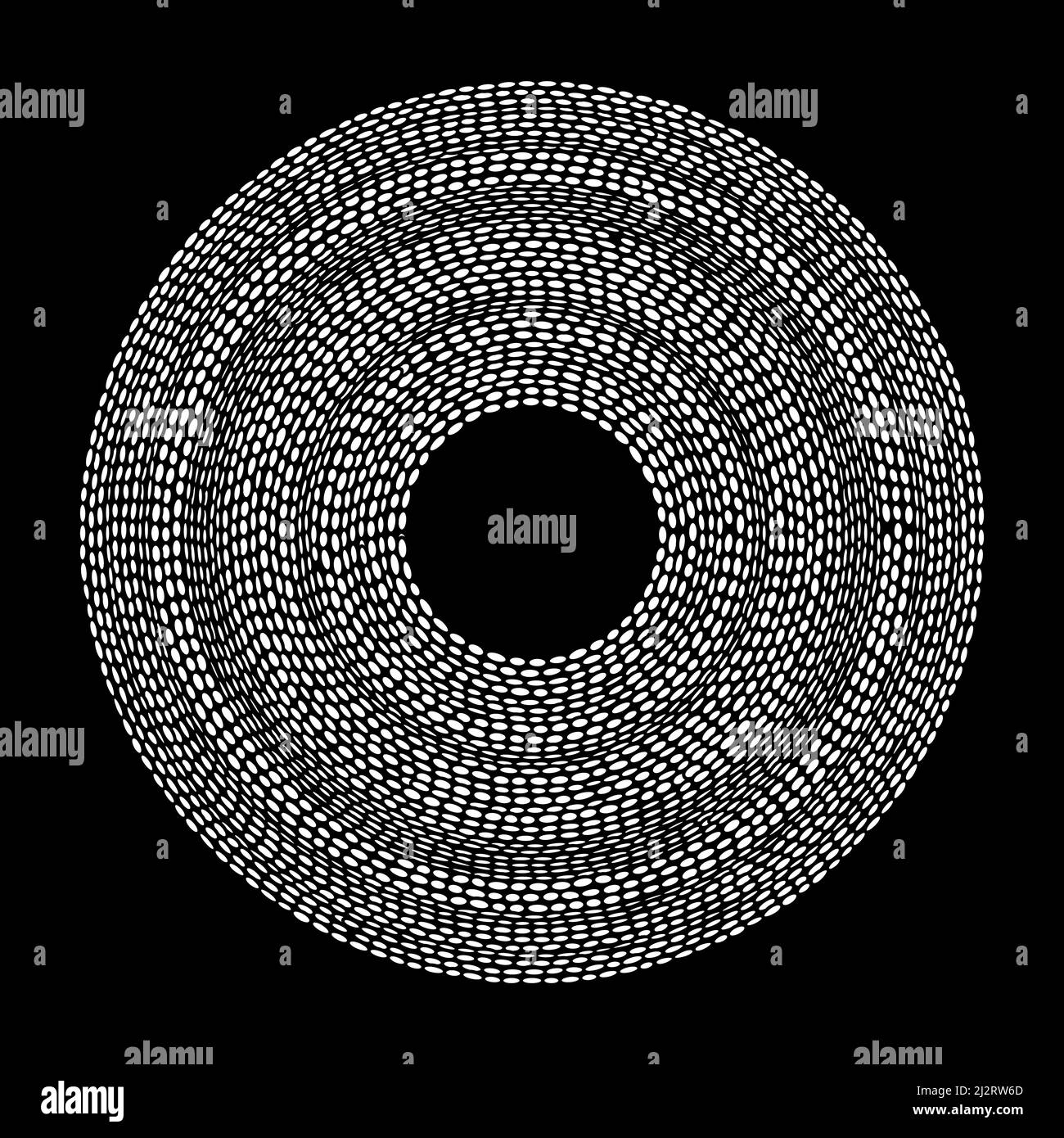 Circle rounded concentric pebble, stone, rock shapes. Circular ...