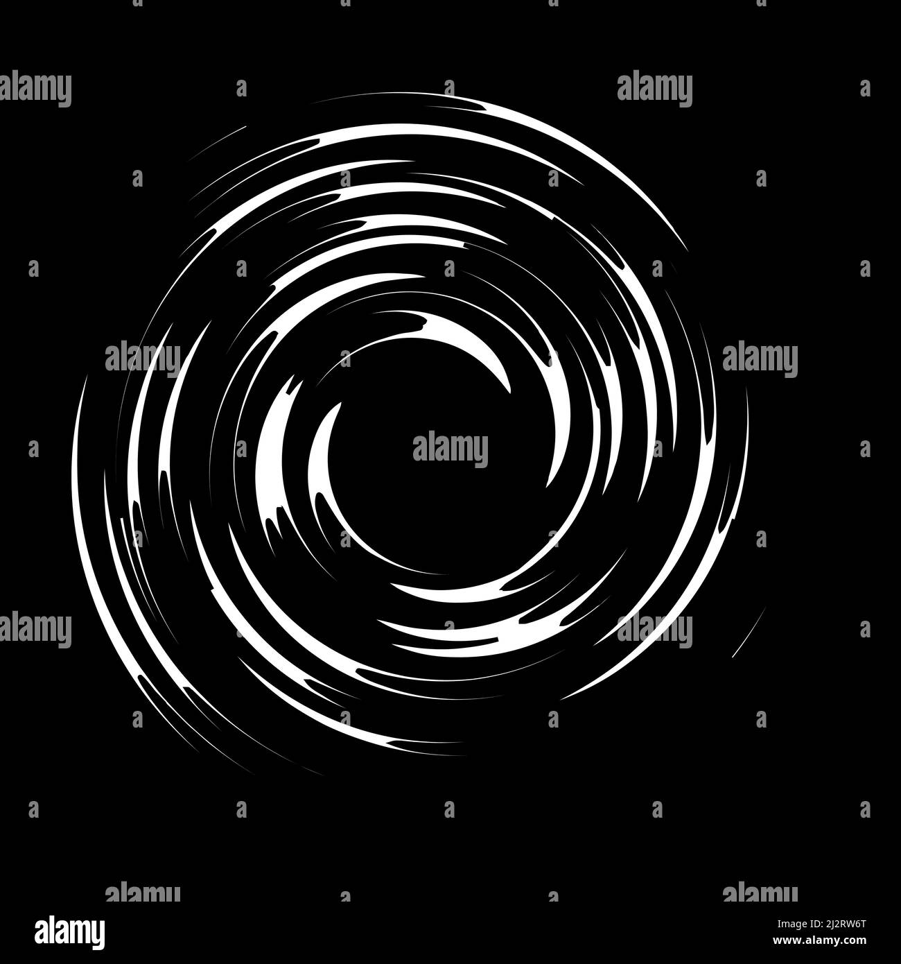 Detailed abstract spiral, swirl, twister, whirl design element vector ...