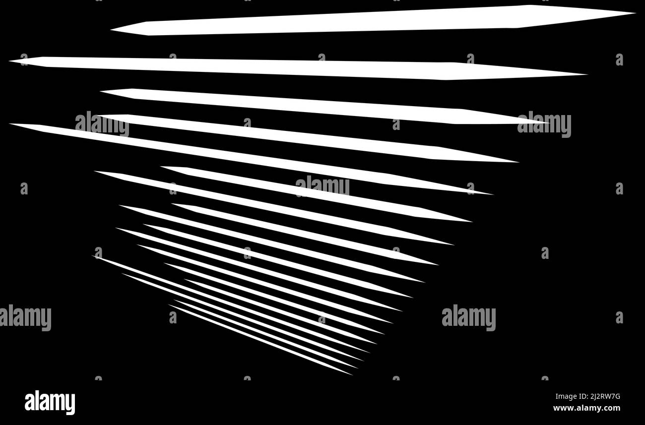 3D dynamic lines, stripes element in perspective geometric vector ...