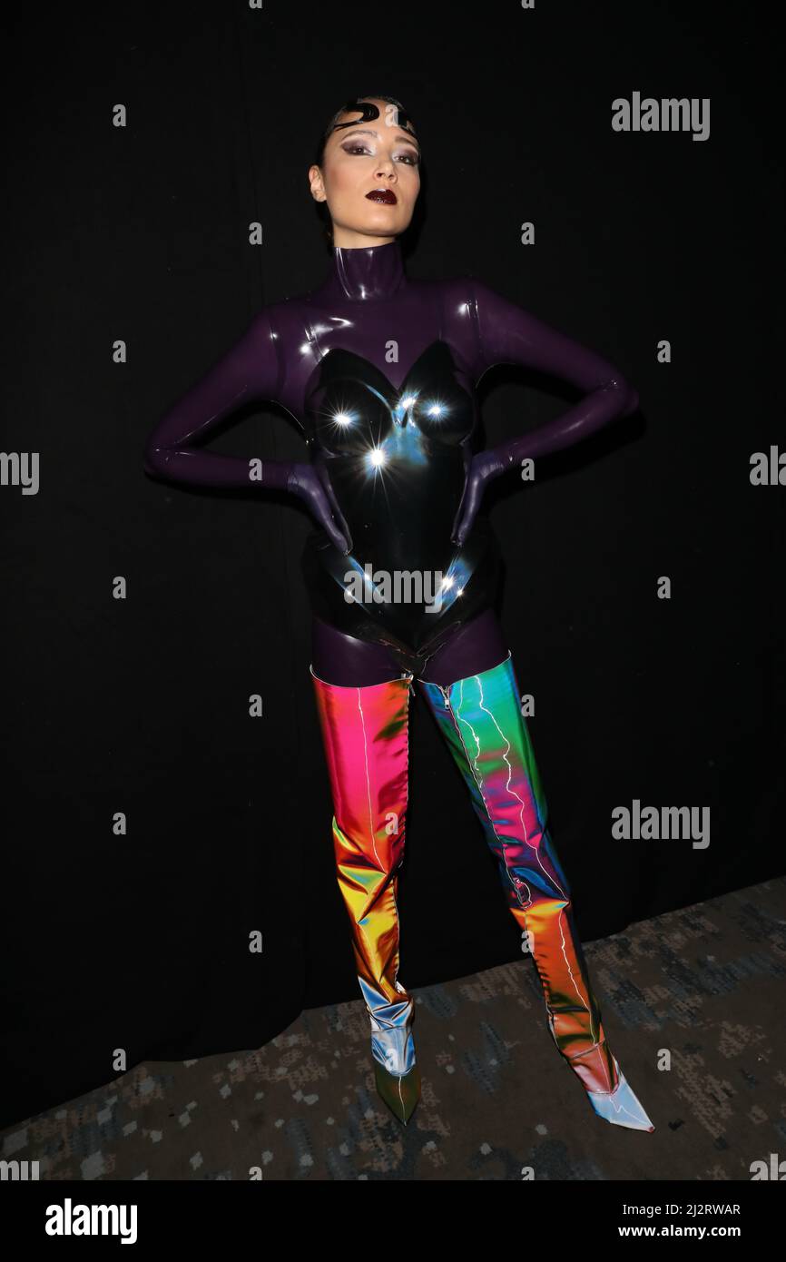 A model seen at On | Off Presents Jack Irving fashion show during ...