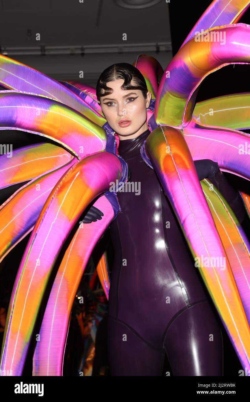 A model seen at On | Off Presents Jack Irving fashion show during ...