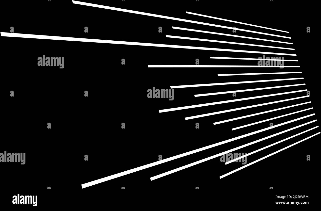 3D dynamic lines, stripes element in perspective geometric vector ...
