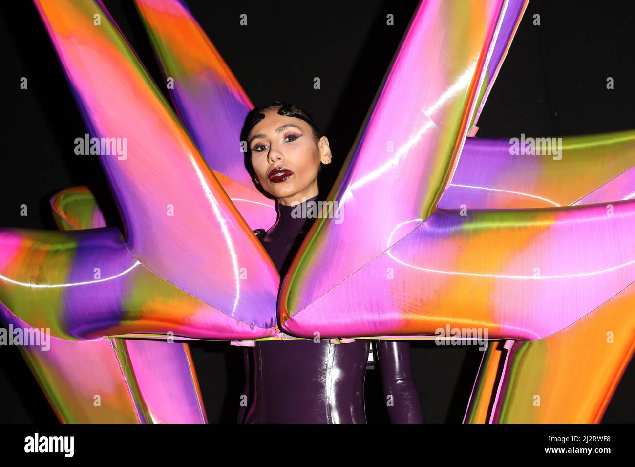 A model seen at On | Off Presents Jack Irving fashion show during ...