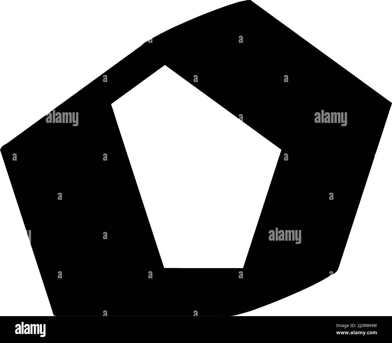 Irregular pentagon Black and White Stock Photos & Images - Alamy