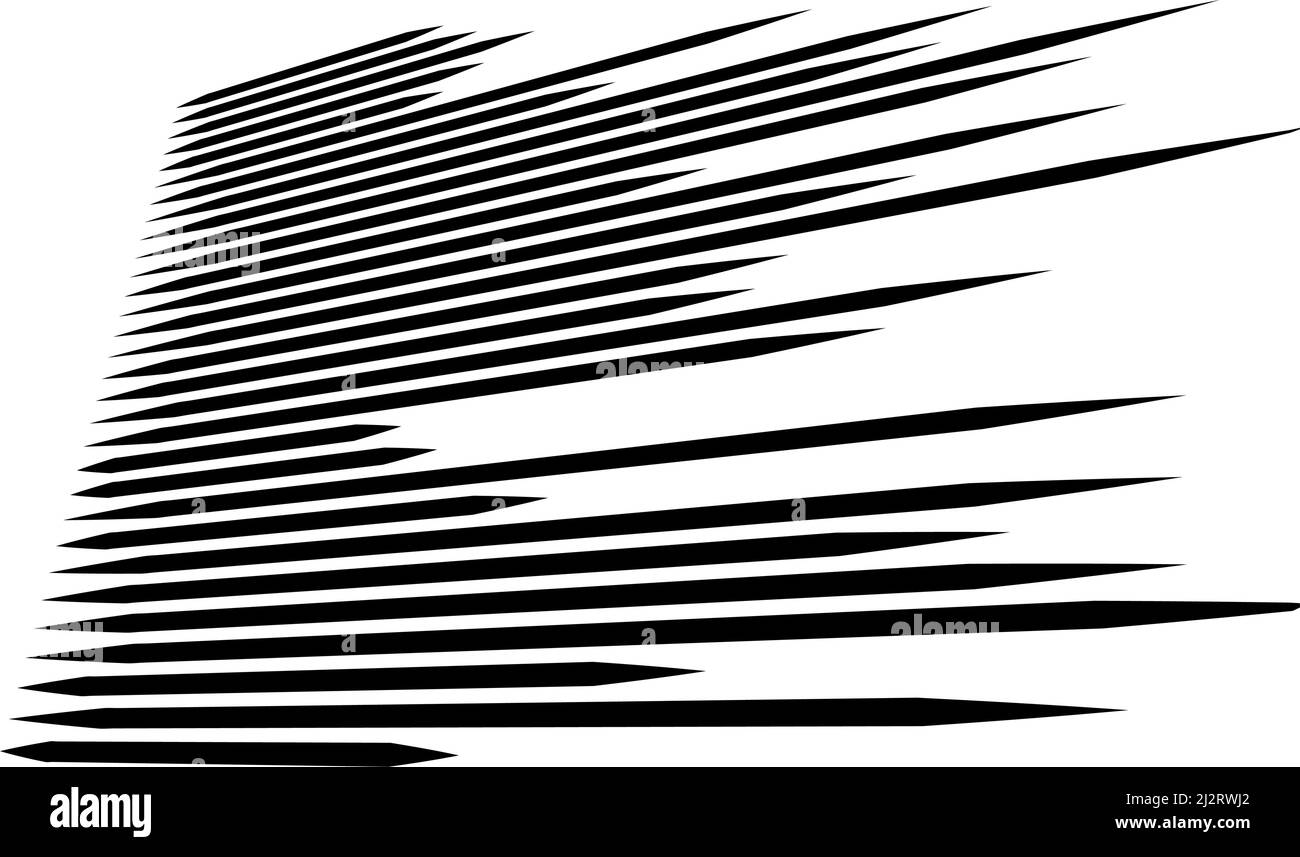 3D dynamic lines, stripes element in perspective geometric vector ...