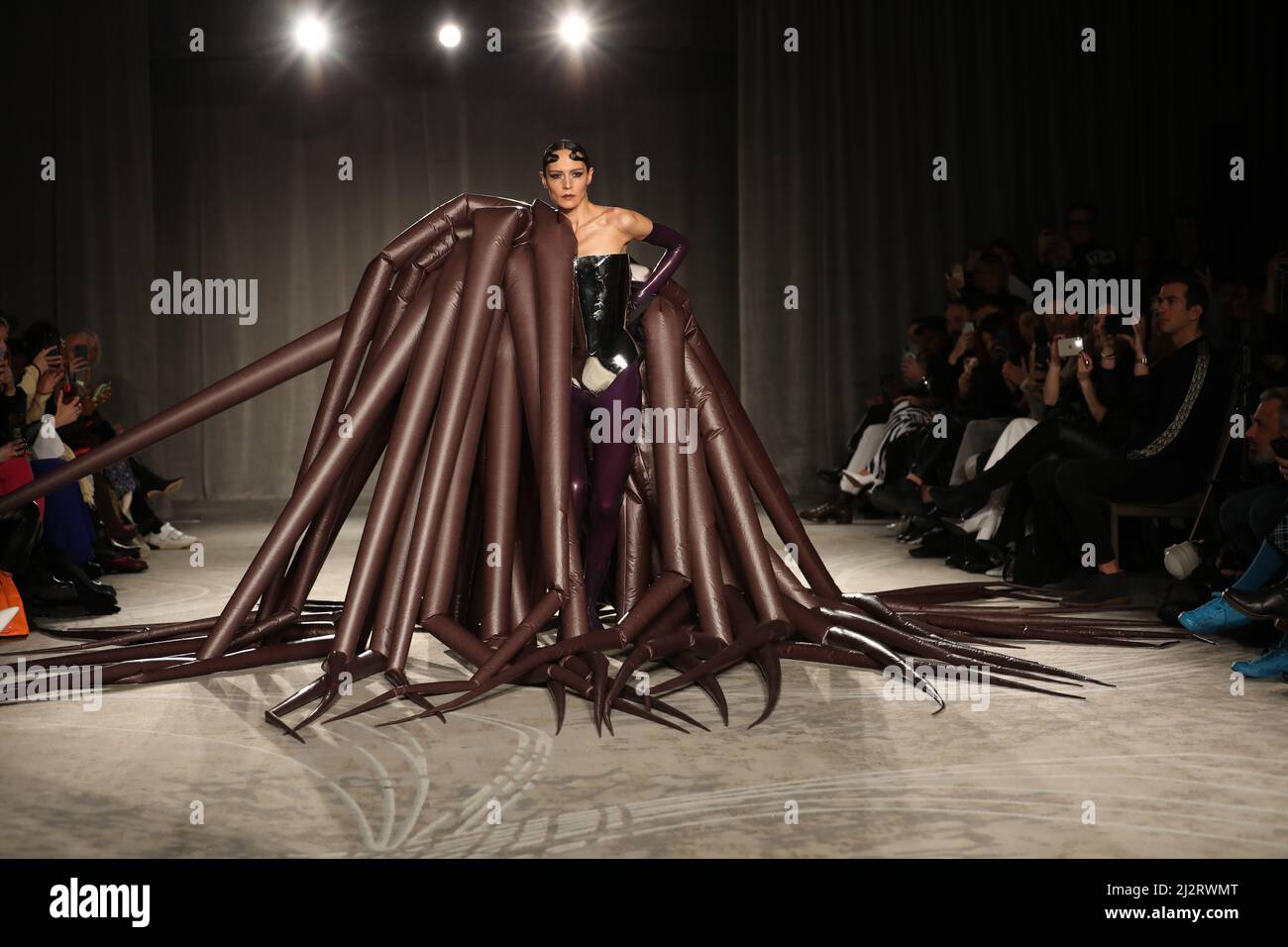 A model seen at On | Off Presents Jack Irving fashion show during ...