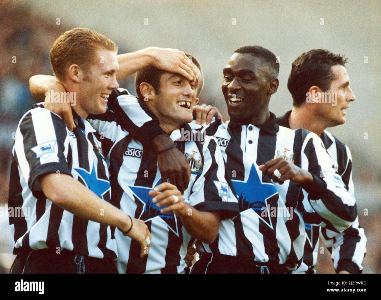 Newcastle United footballer Malcolm Allen. 21st August 1993 Stock Photo ...