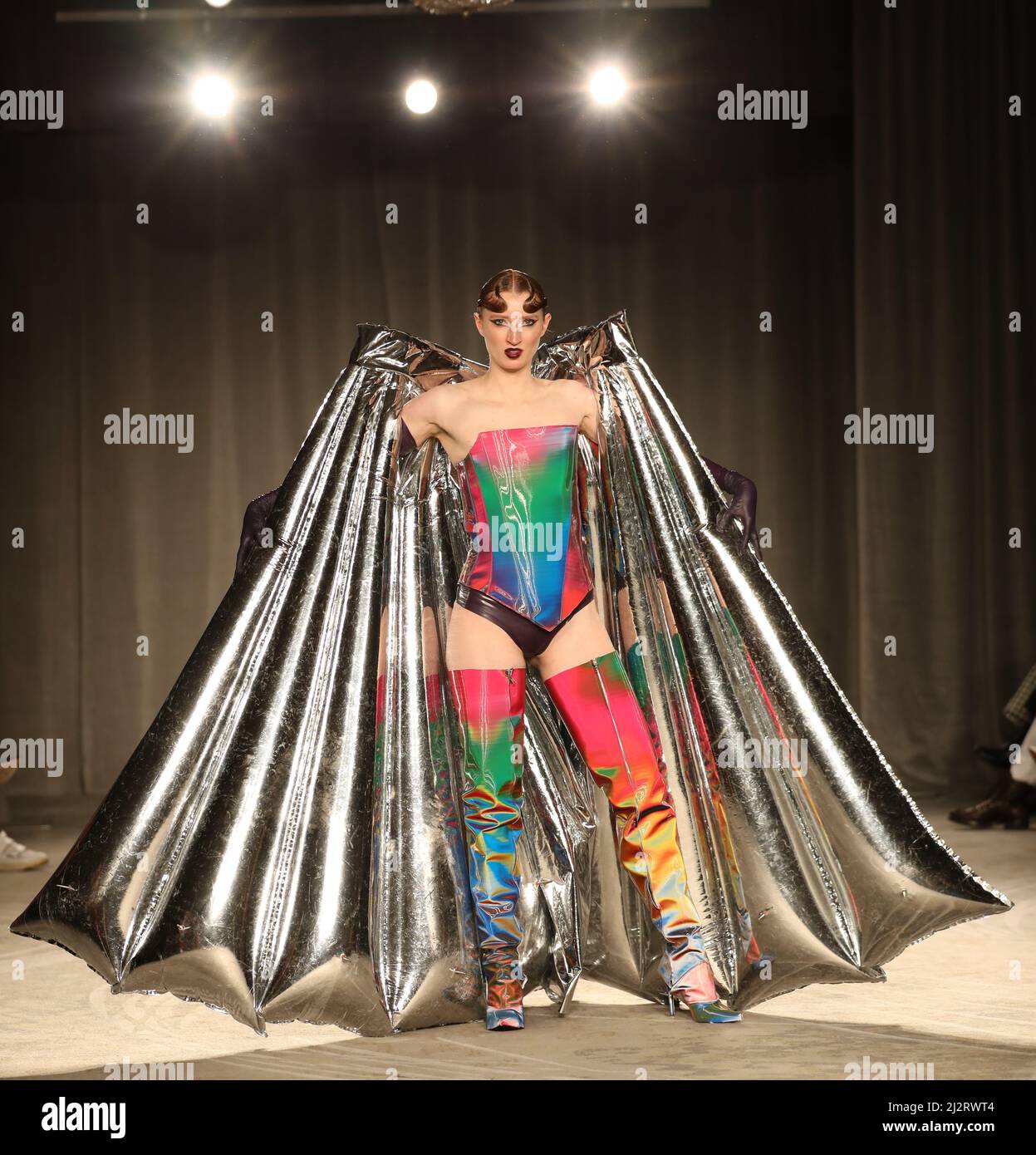 A model seen at On | Off Presents Jack Irving fashion show during ...