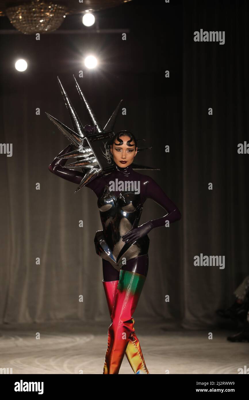 A model seen at On | Off Presents Jack Irving fashion show during ...