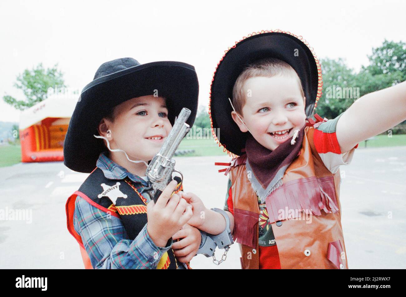 Children playing cowboys indians hi-res stock photography and images ...