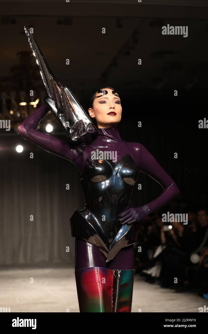 A model seen at On | Off Presents Jack Irving fashion show during ...