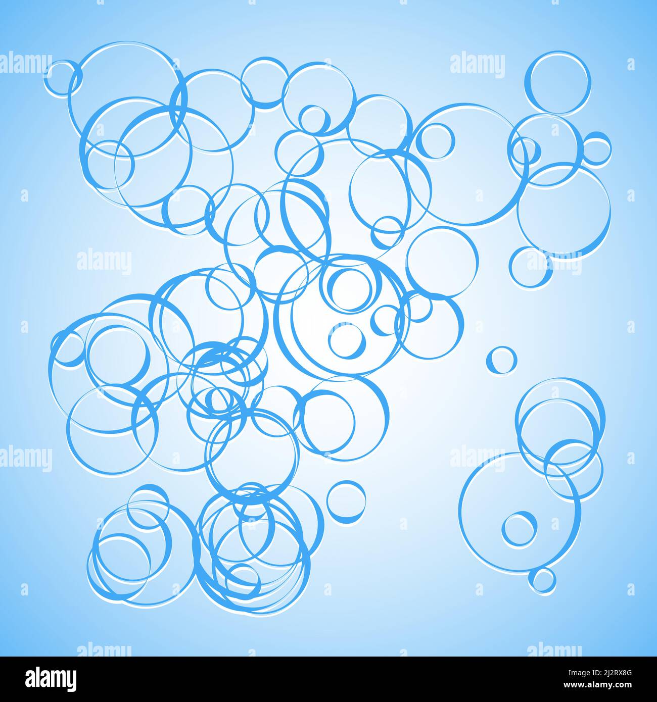 Random chaotic overlapping circles composition. Randomness concept ...