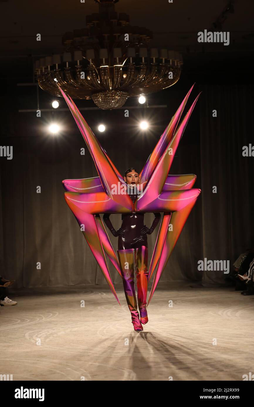 A model seen at On | Off Presents Jack Irving fashion show during ...