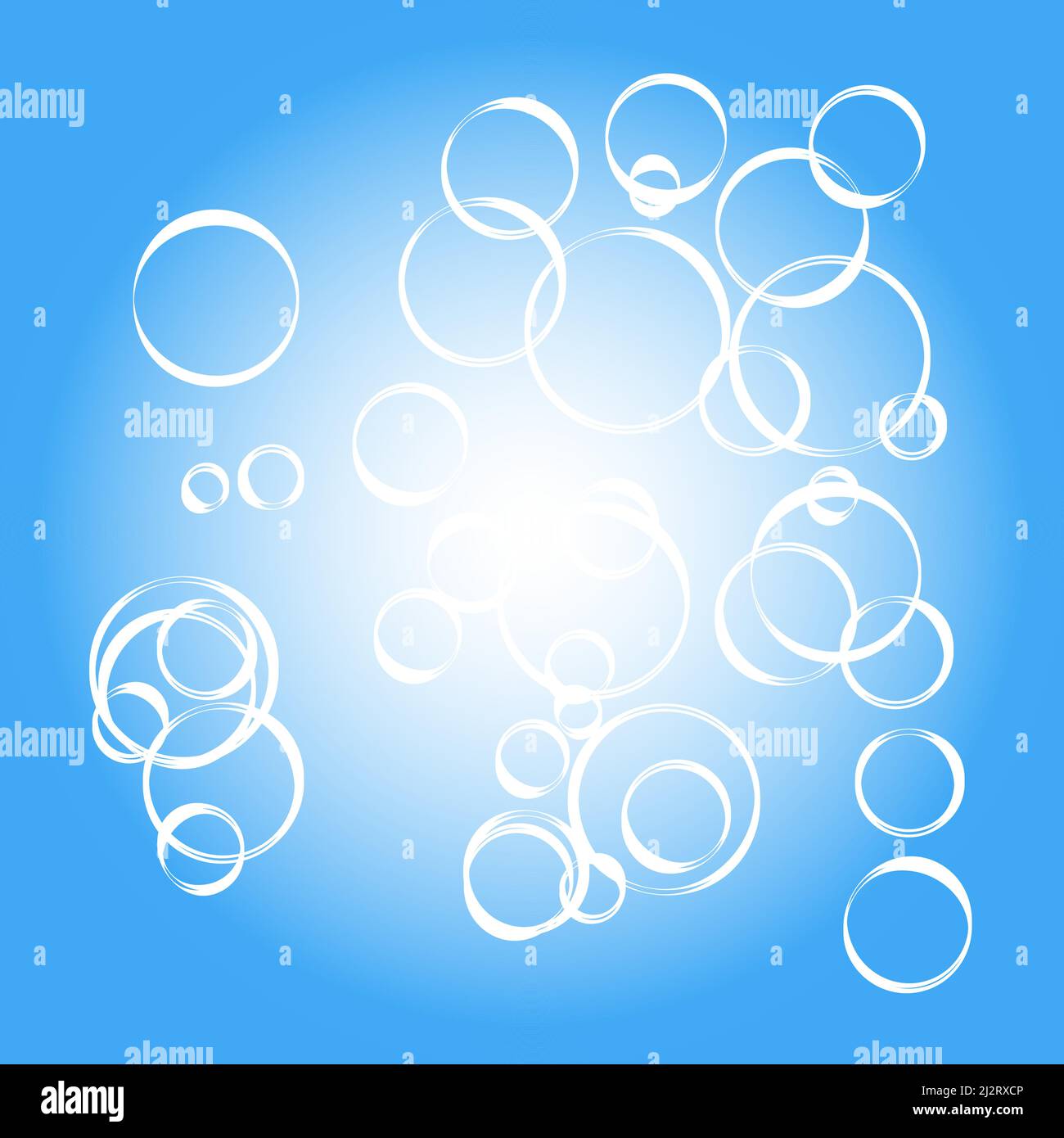 Random chaotic overlapping circles composition. Randomness concept ...