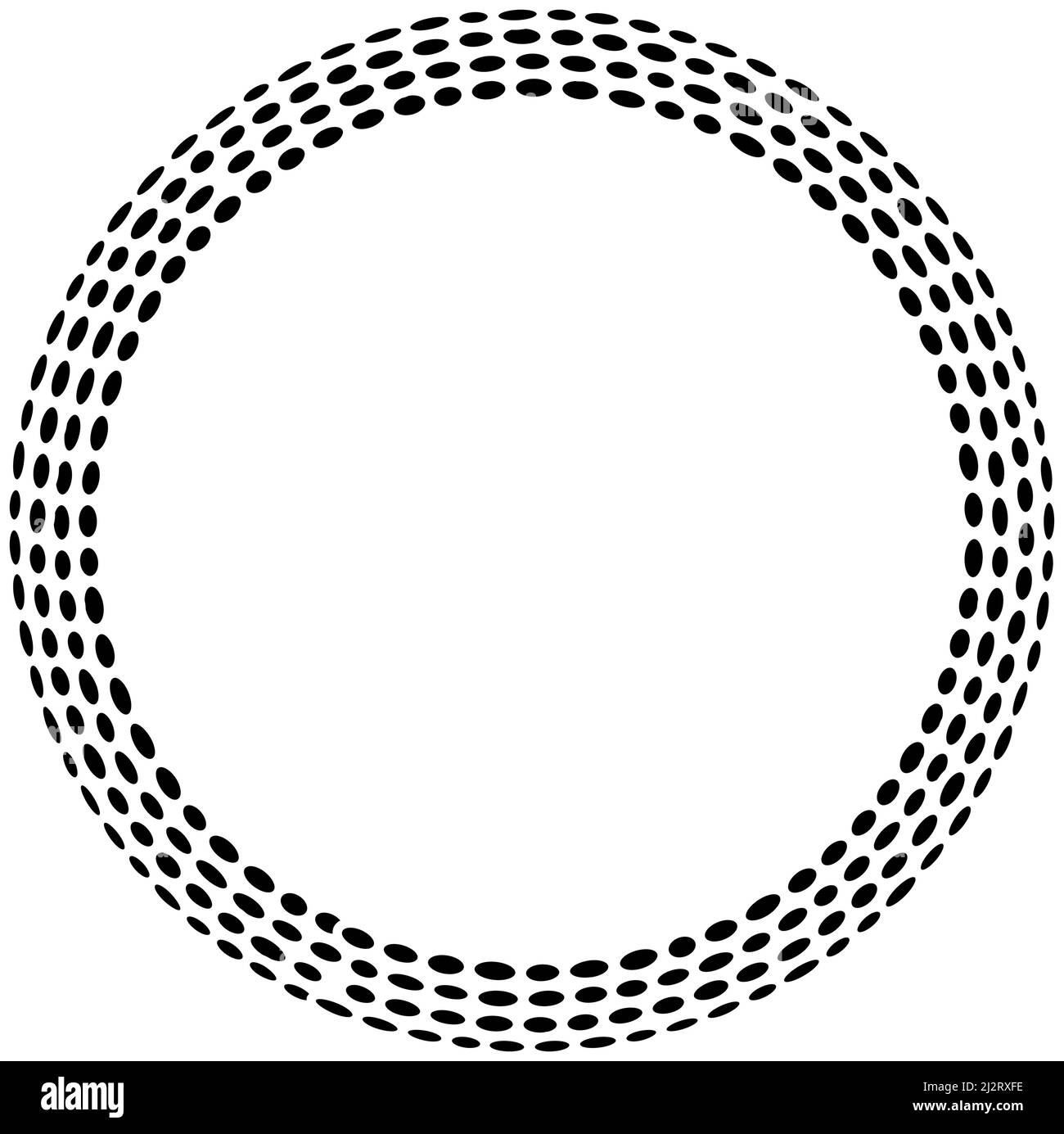 Circle rounded concentric pebble, stone, rock shapes. Circular ...