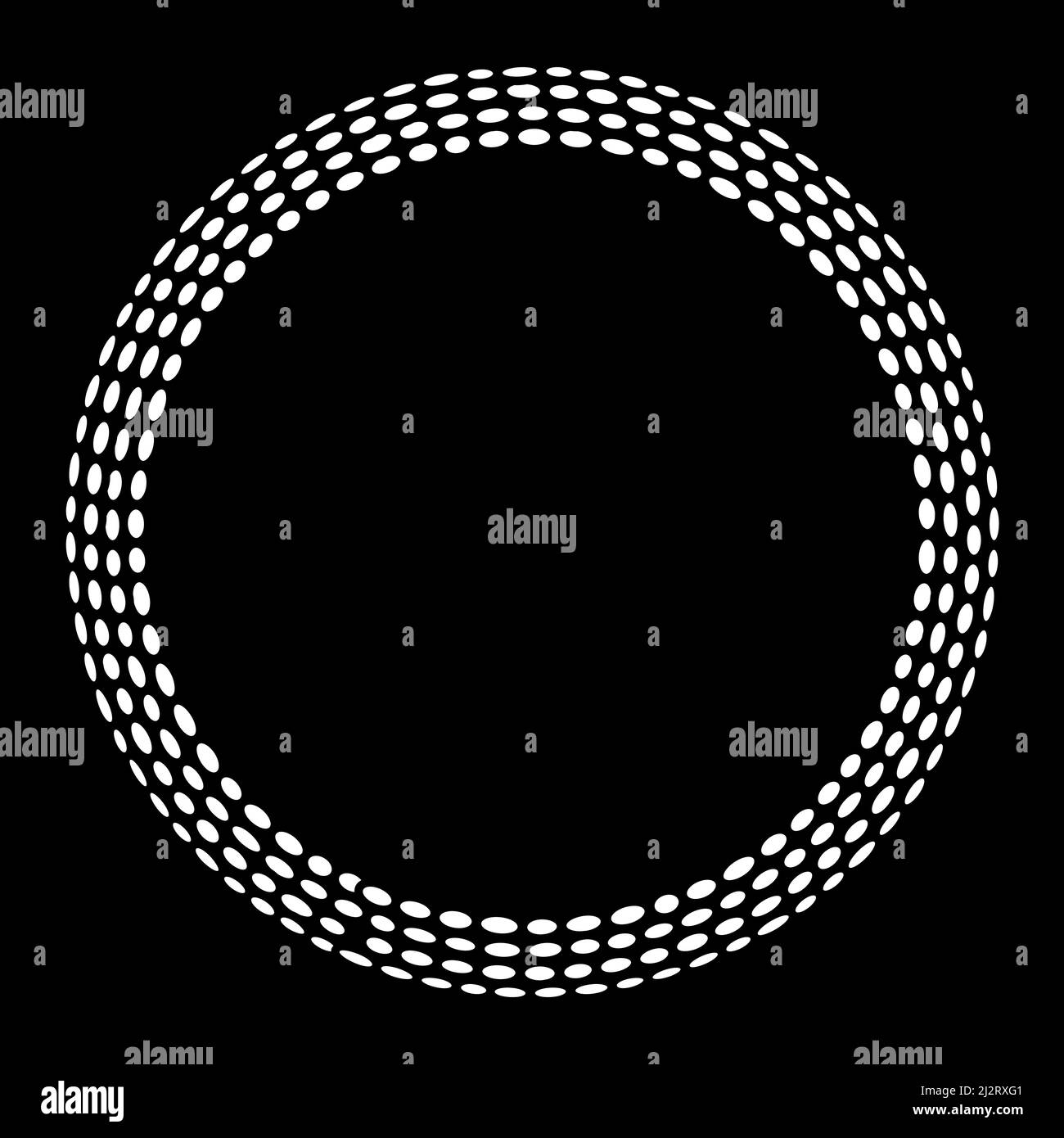 Circle rounded concentric pebble, stone, rock shapes. Circular ...