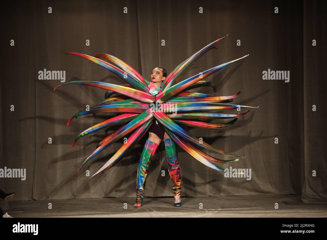 A model seen at On | Off Presents Jack Irving fashion show during ...