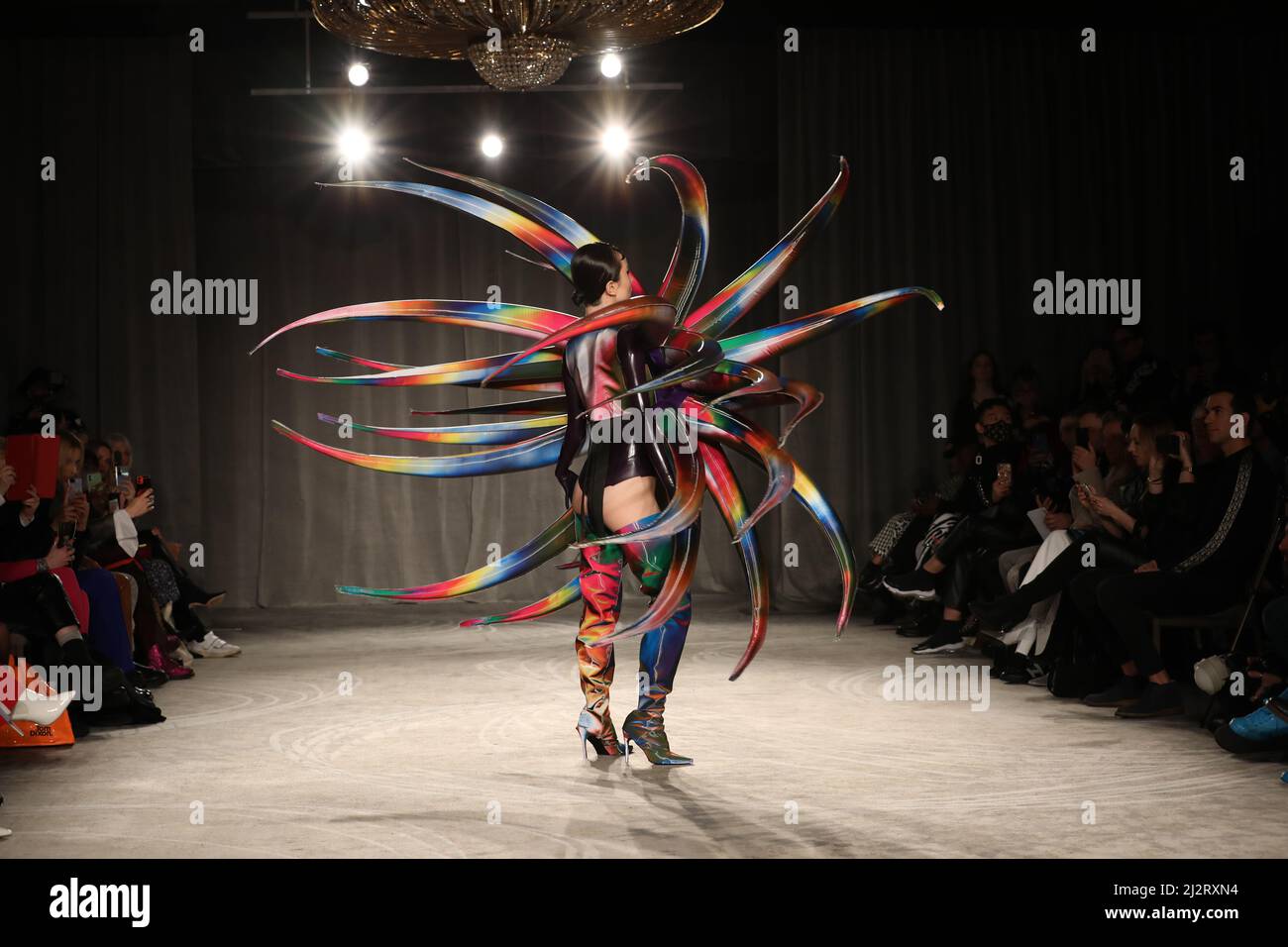 A model seen at On | Off Presents Jack Irving fashion show during ...