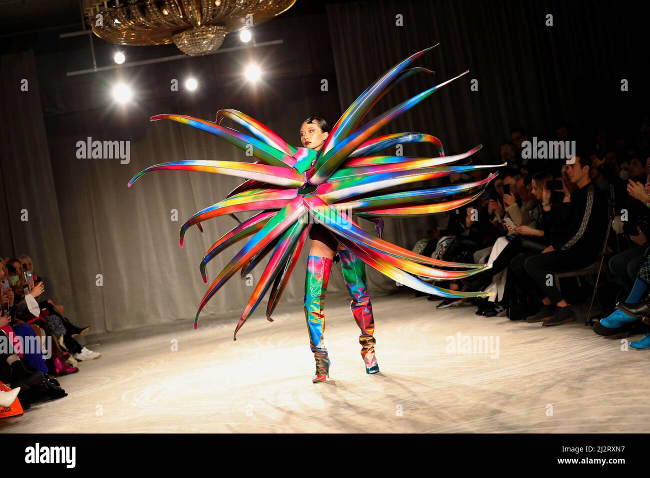 A model seen at On | Off Presents Jack Irving fashion show during ...