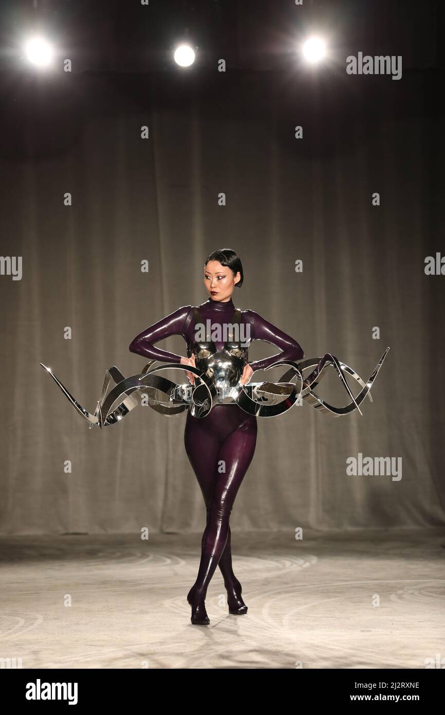 A model seen at On | Off Presents Jack Irving fashion show during ...