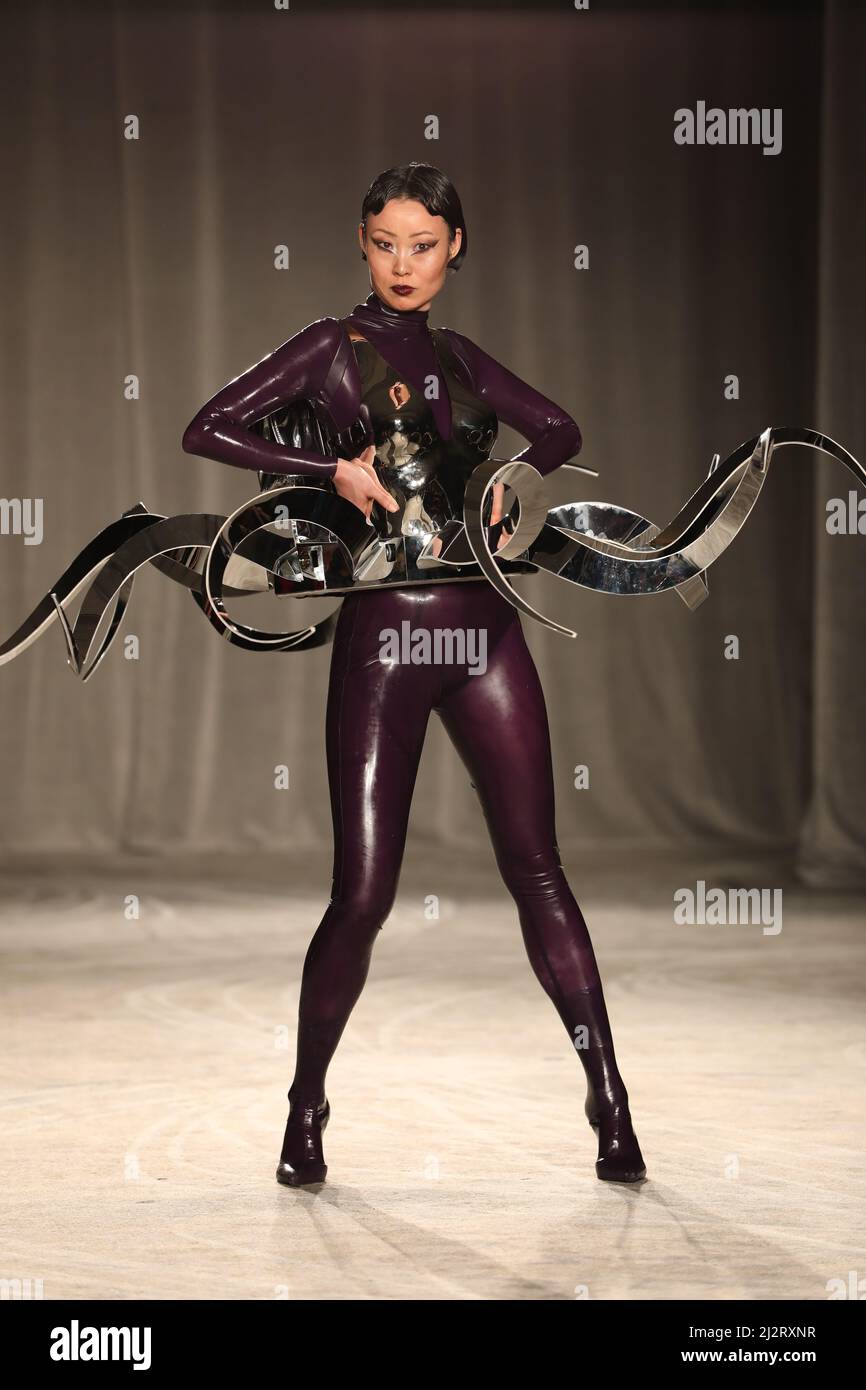 A model seen at On | Off Presents Jack Irving fashion show during ...