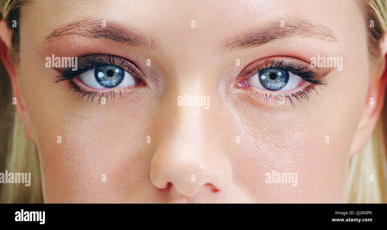 Keep your eyes on me. Closeup beauty shot of a young womans eye Stock ...