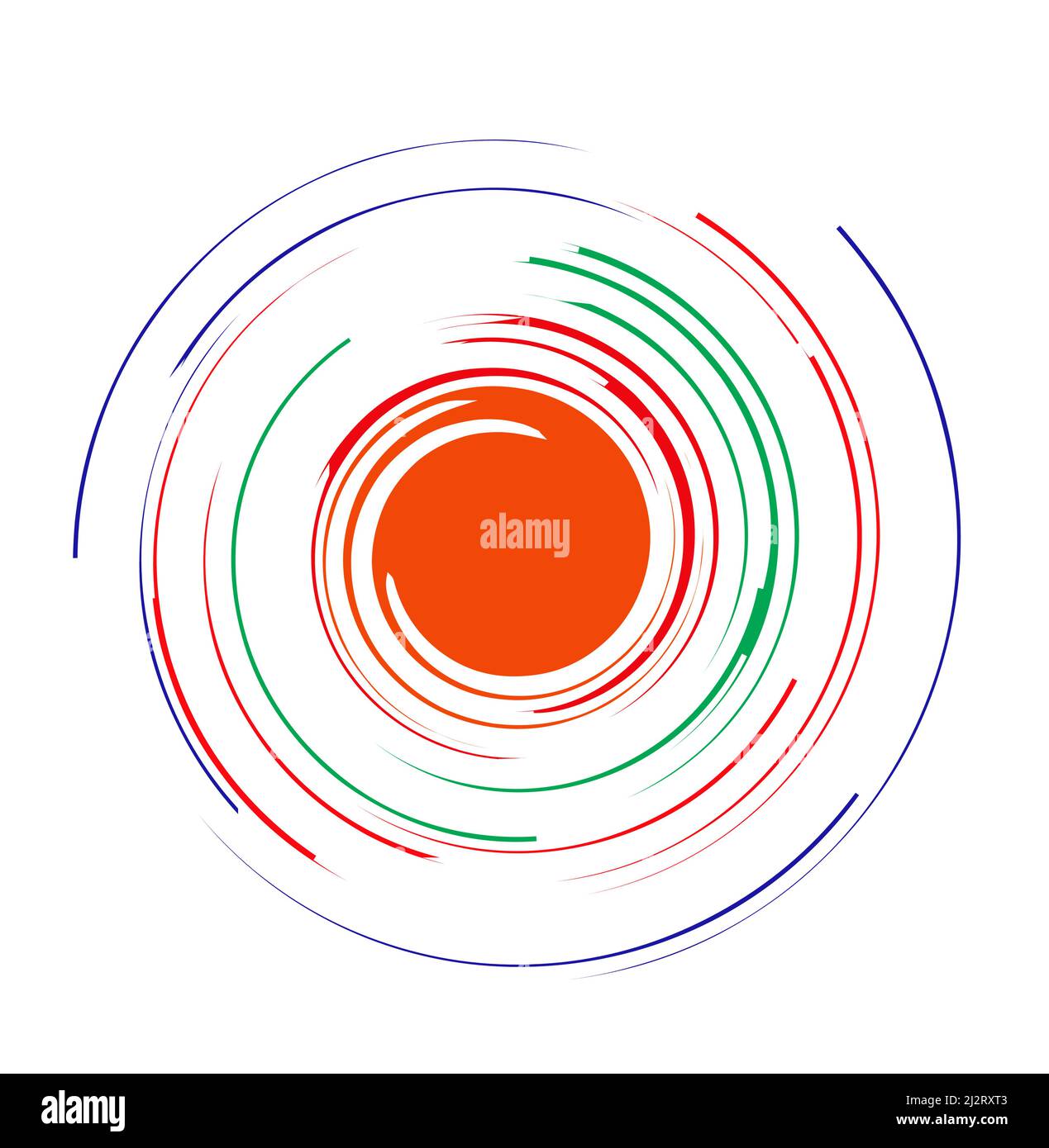 Detailed abstract spiral, swirl, twister, whirl design element vector ...