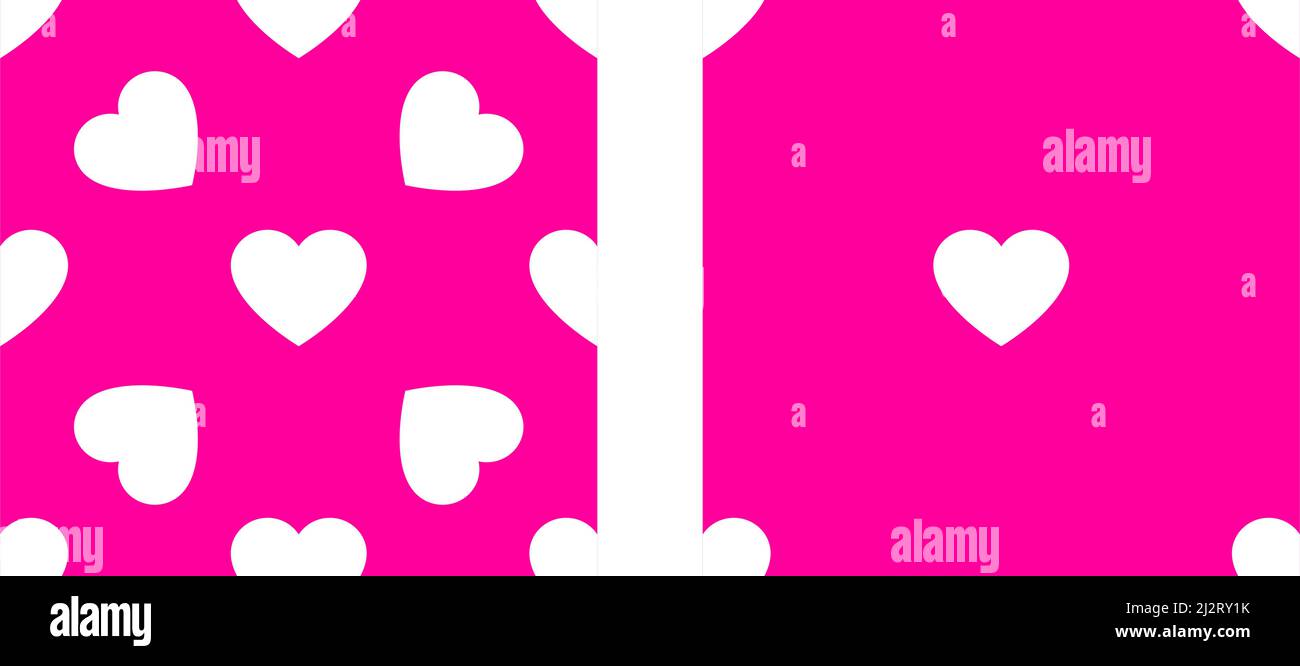 Pink/purple seamless, repeatable heart shape, icon pattern, texture ...