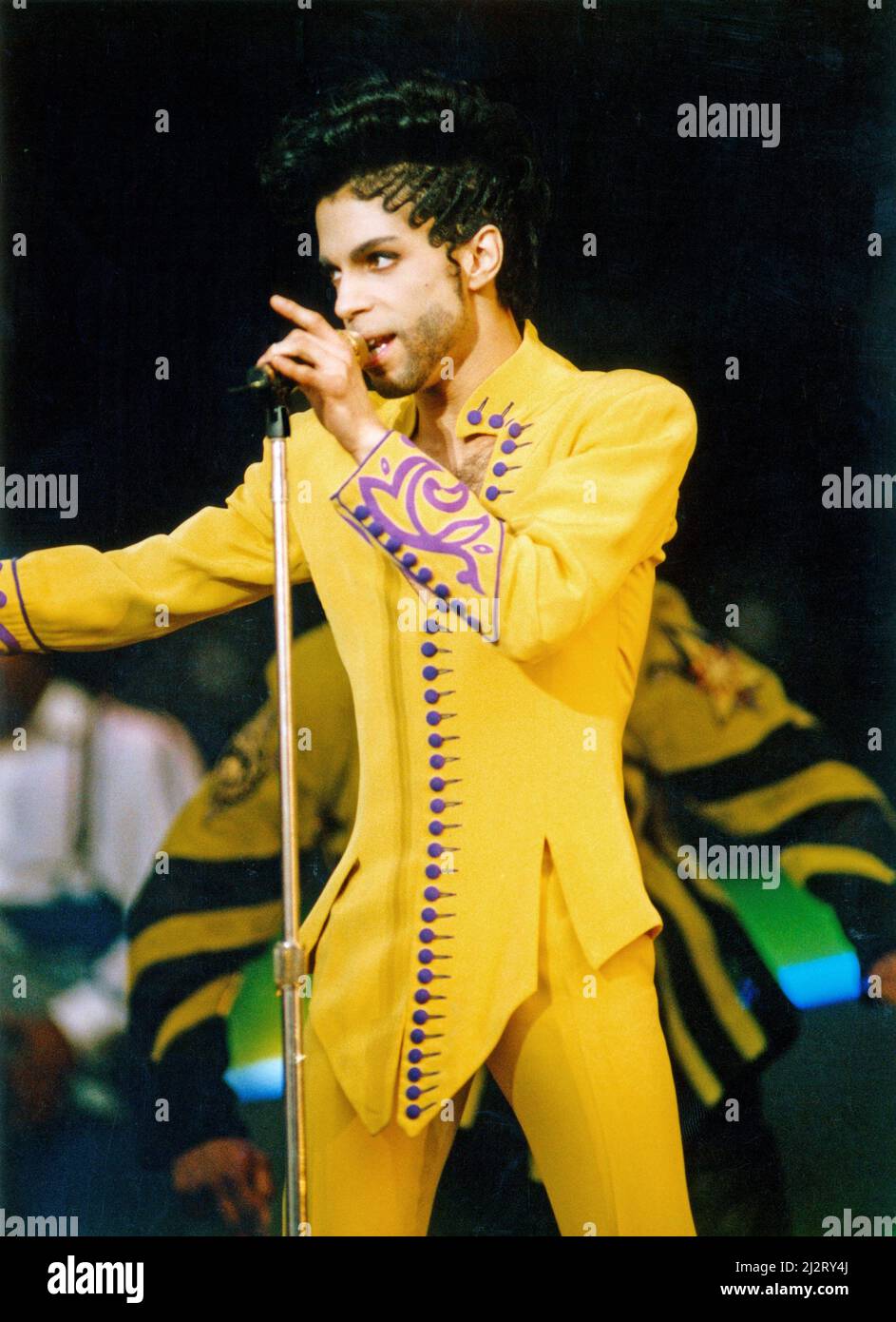 Prince in concert at Maine Road, Manchester. Diamonds and Pearls Tour ...