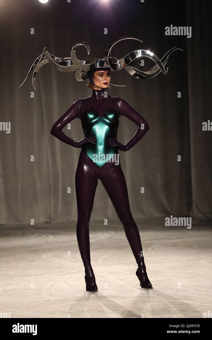 A model seen at On | Off Presents Jack Irving fashion show during ...