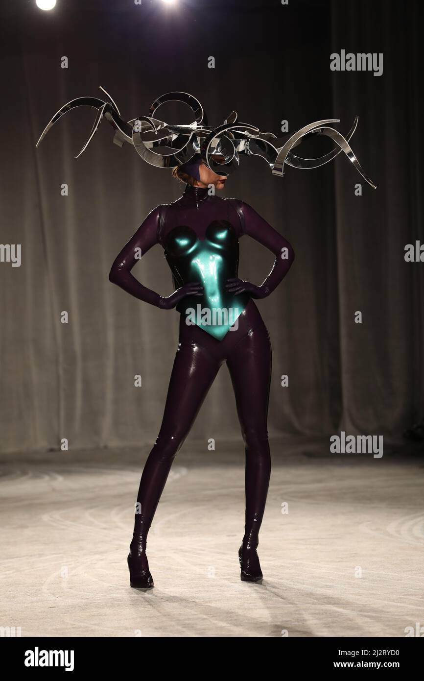 A model seen at On | Off Presents Jack Irving fashion show during ...