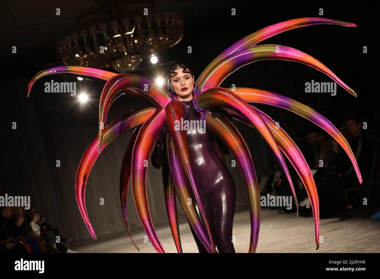 A model seen at On | Off Presents Jack Irving fashion show during ...