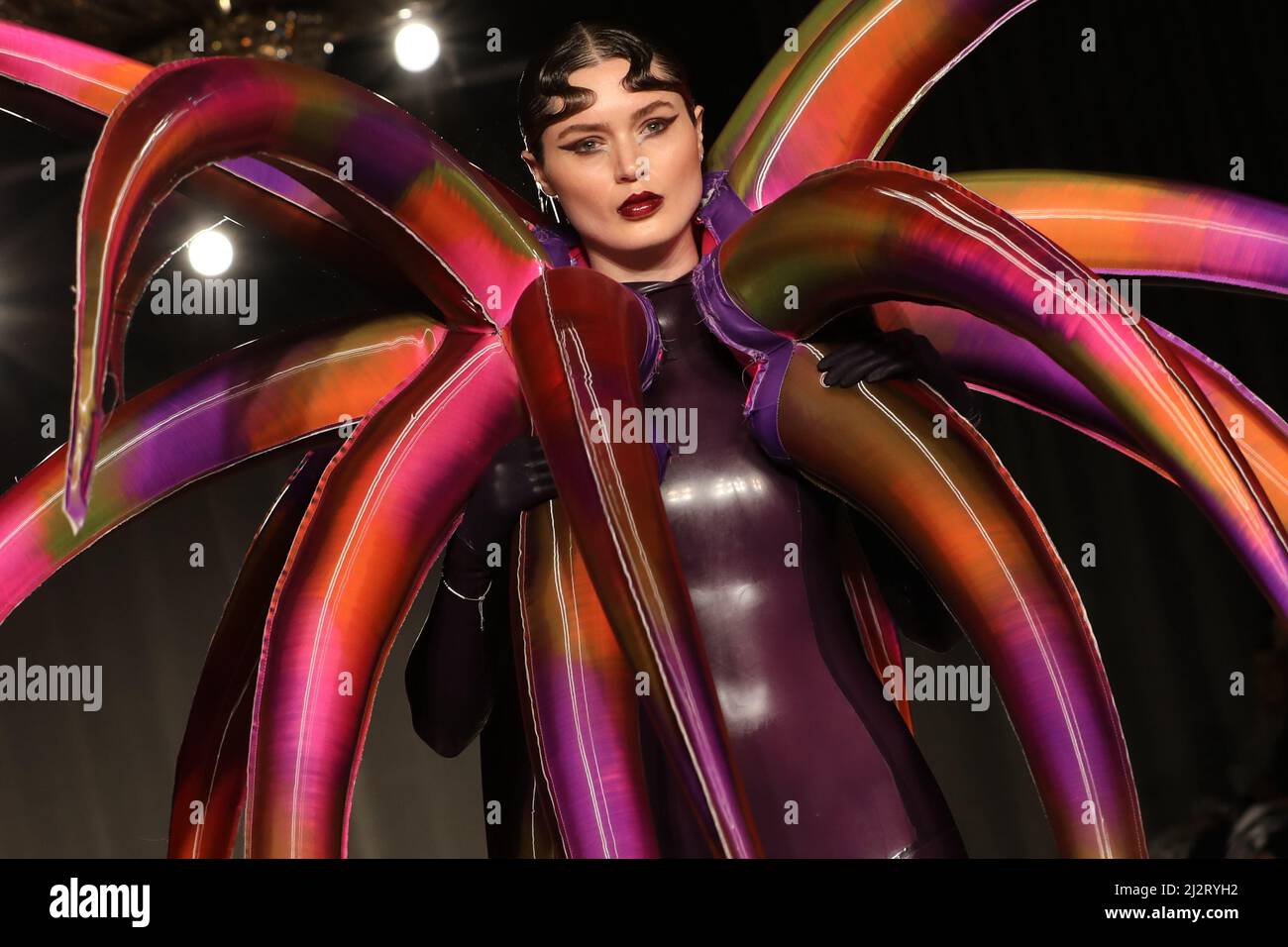 A model seen at On | Off Presents Jack Irving fashion show during ...