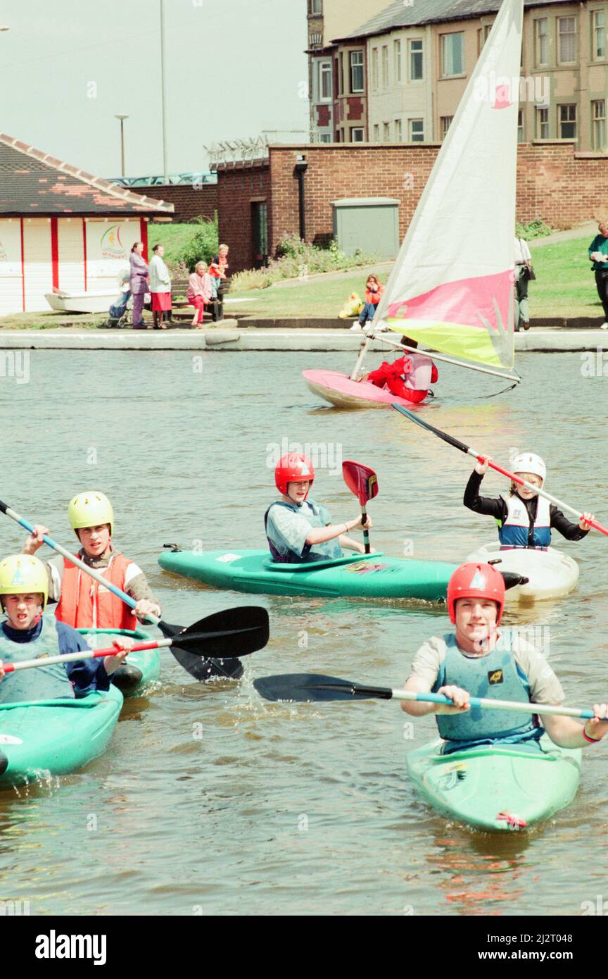 Coatham Boating Lake, Redcar, North Yorkshire, England, 21st July 1993 ...
