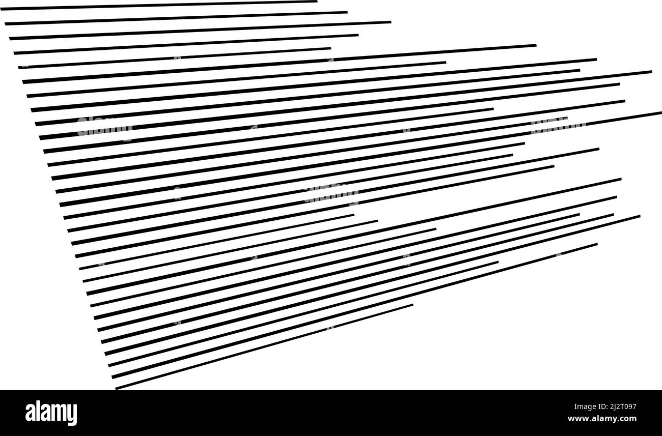 3D dynamic lines, stripes element in perspective geometric vector ...