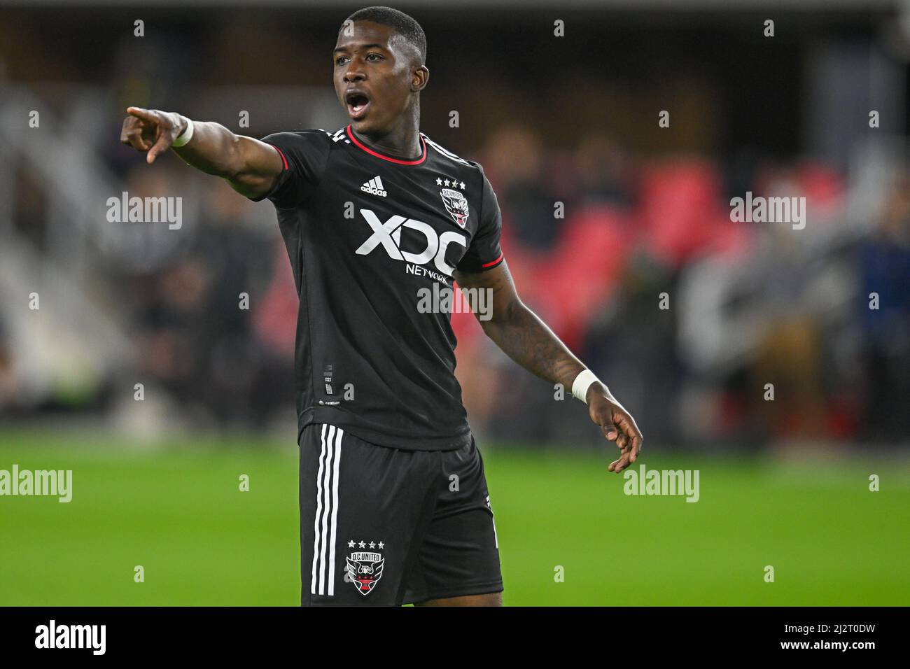 Washington, DC, USA. 2nd Apr, 2022. D.C. United forward Nigel Robertha ...