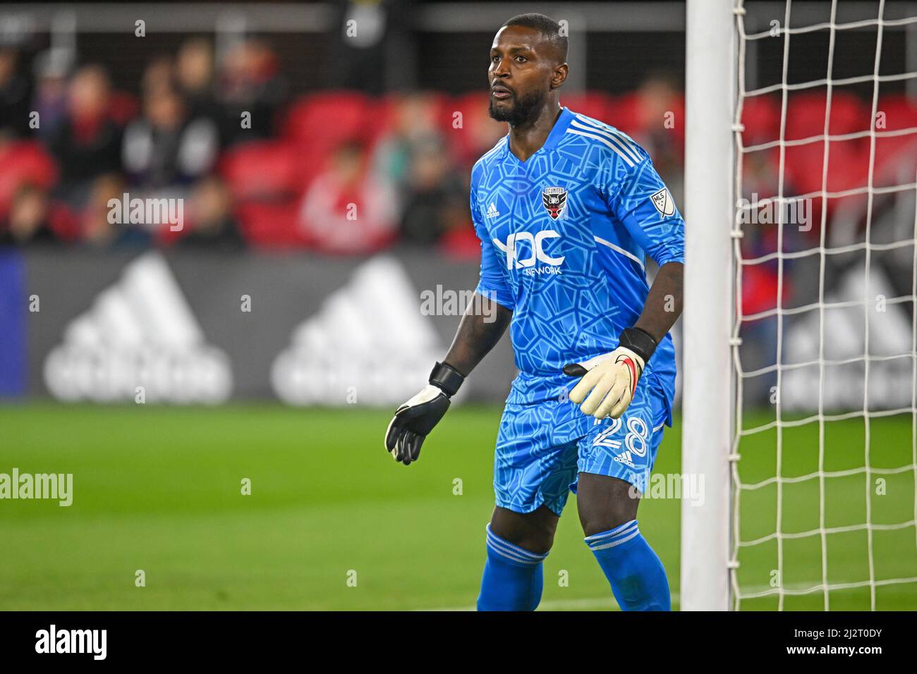 Washington, DC, USA. 2nd Apr, 2022. D.C. United goalkeeper Bill Hamid ...